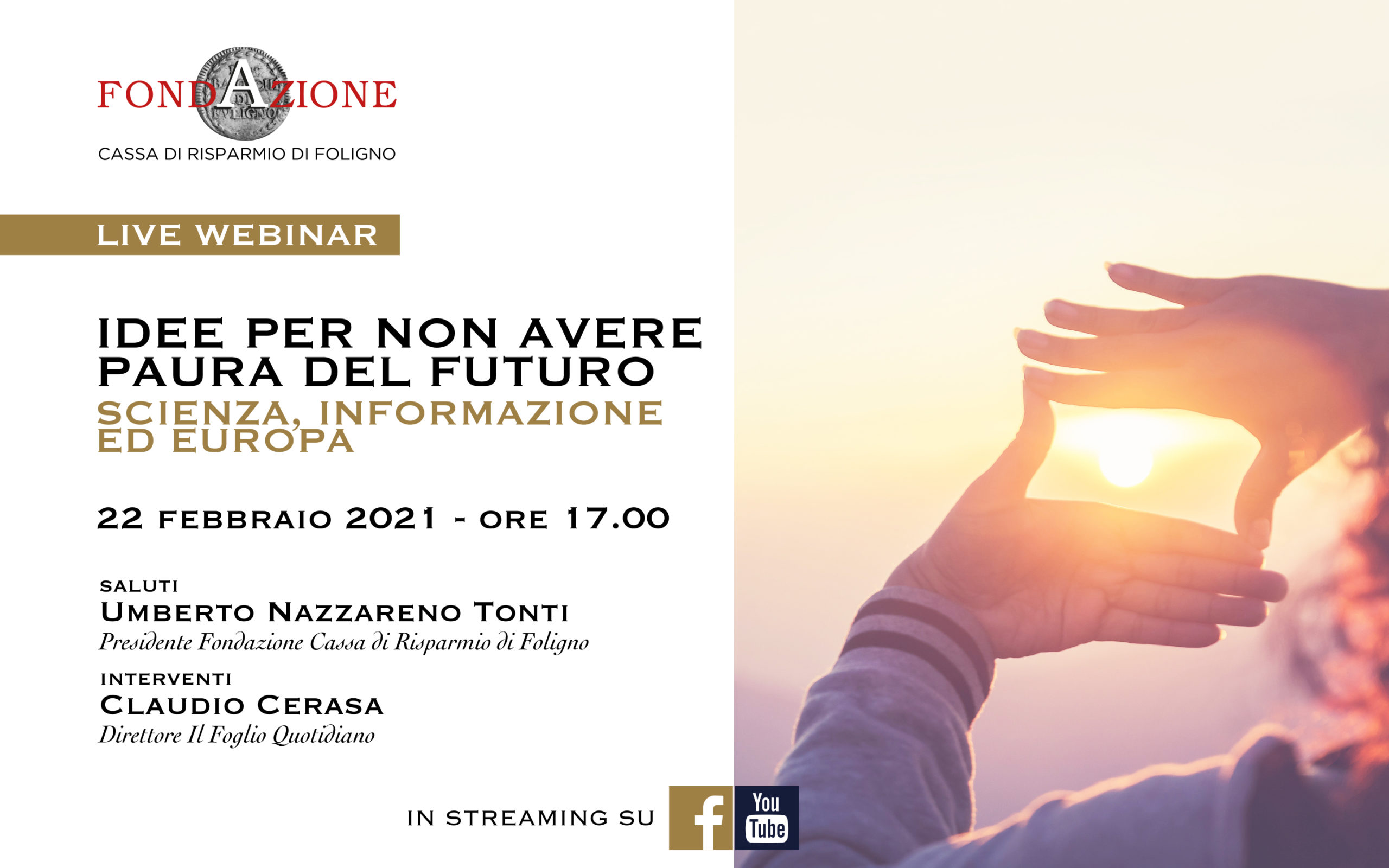 Live Webinar con Claudio Cerasa de Il Foglio | Fondazione Carifol